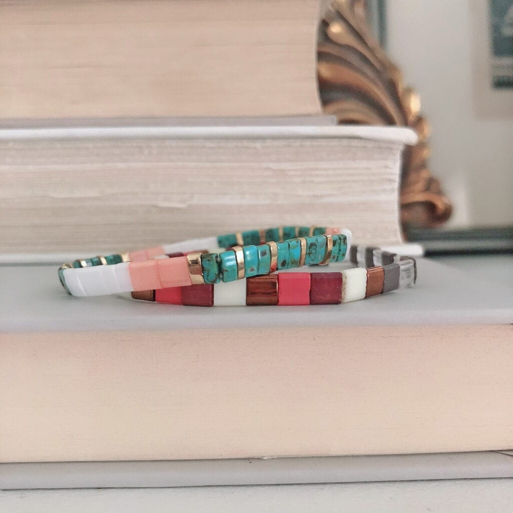 Havana Enamel Tile Bracelet Pair – WinterLemon