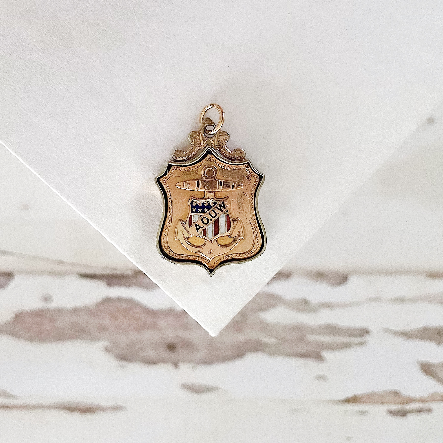 Antique AOUW Shield Shape Watch Fob – WinterLemon