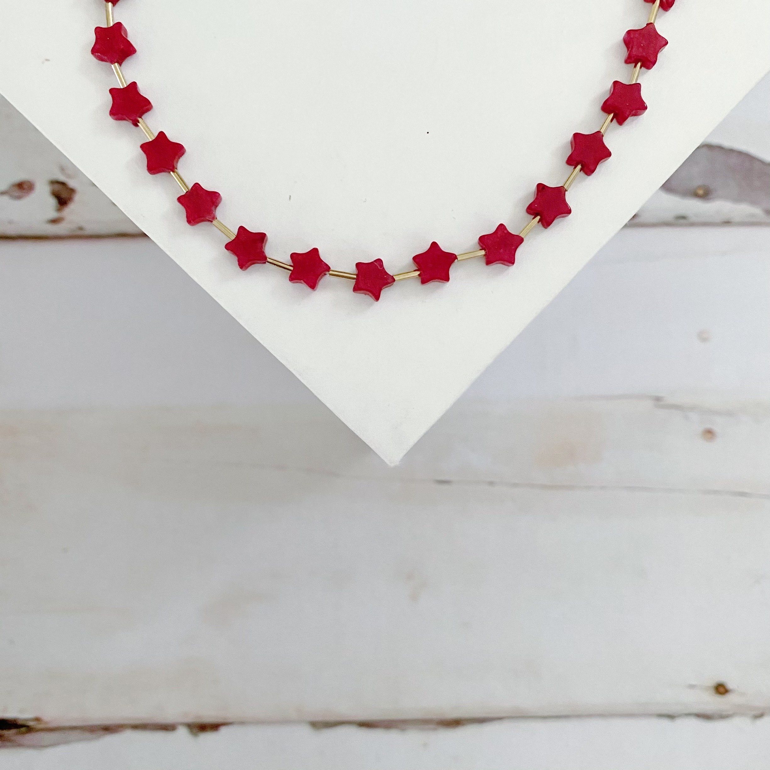 Stella Red Jade Star Necklace – WinterLemon