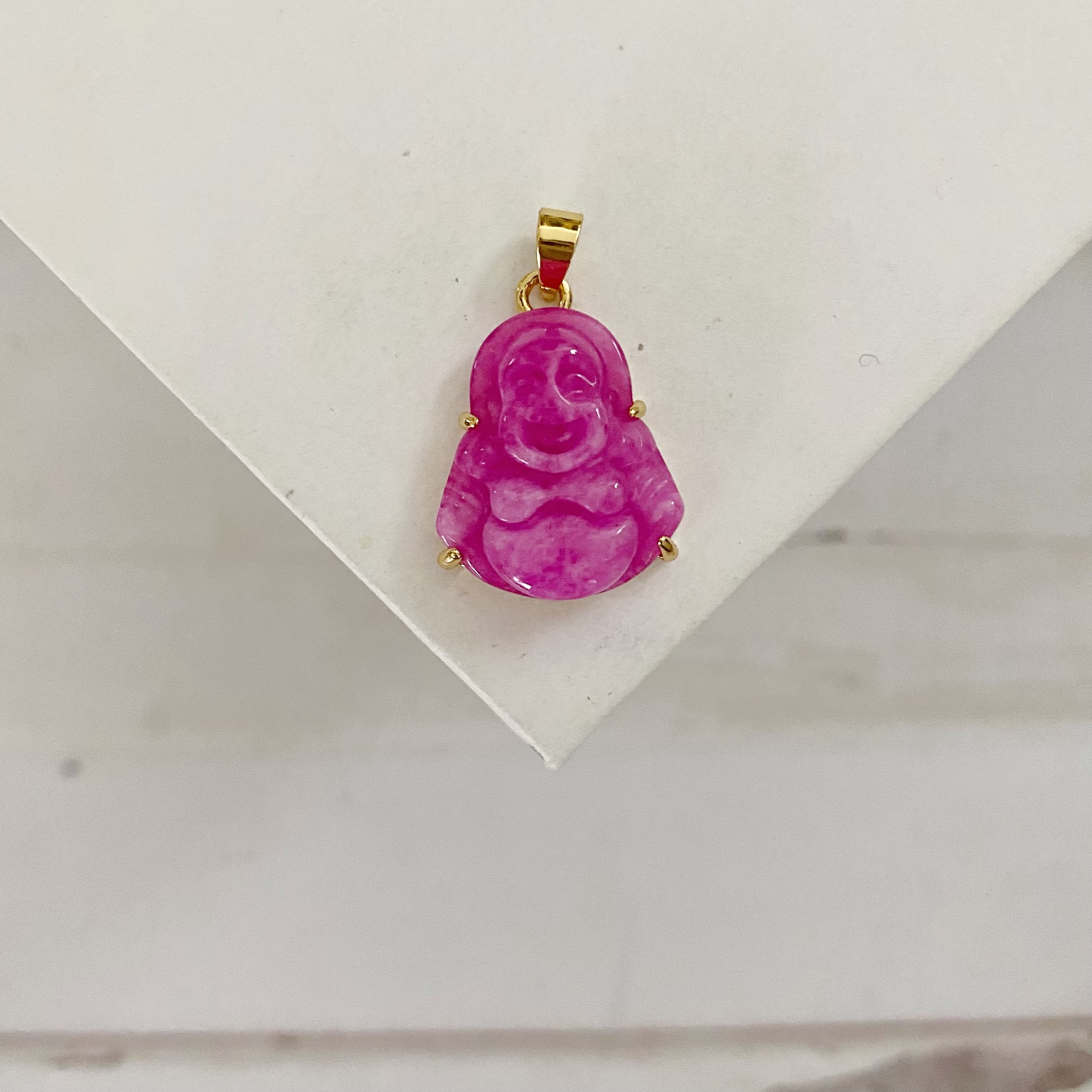 Fuchsia Quartz Gemstone Lucky Buddha – WinterLemon
