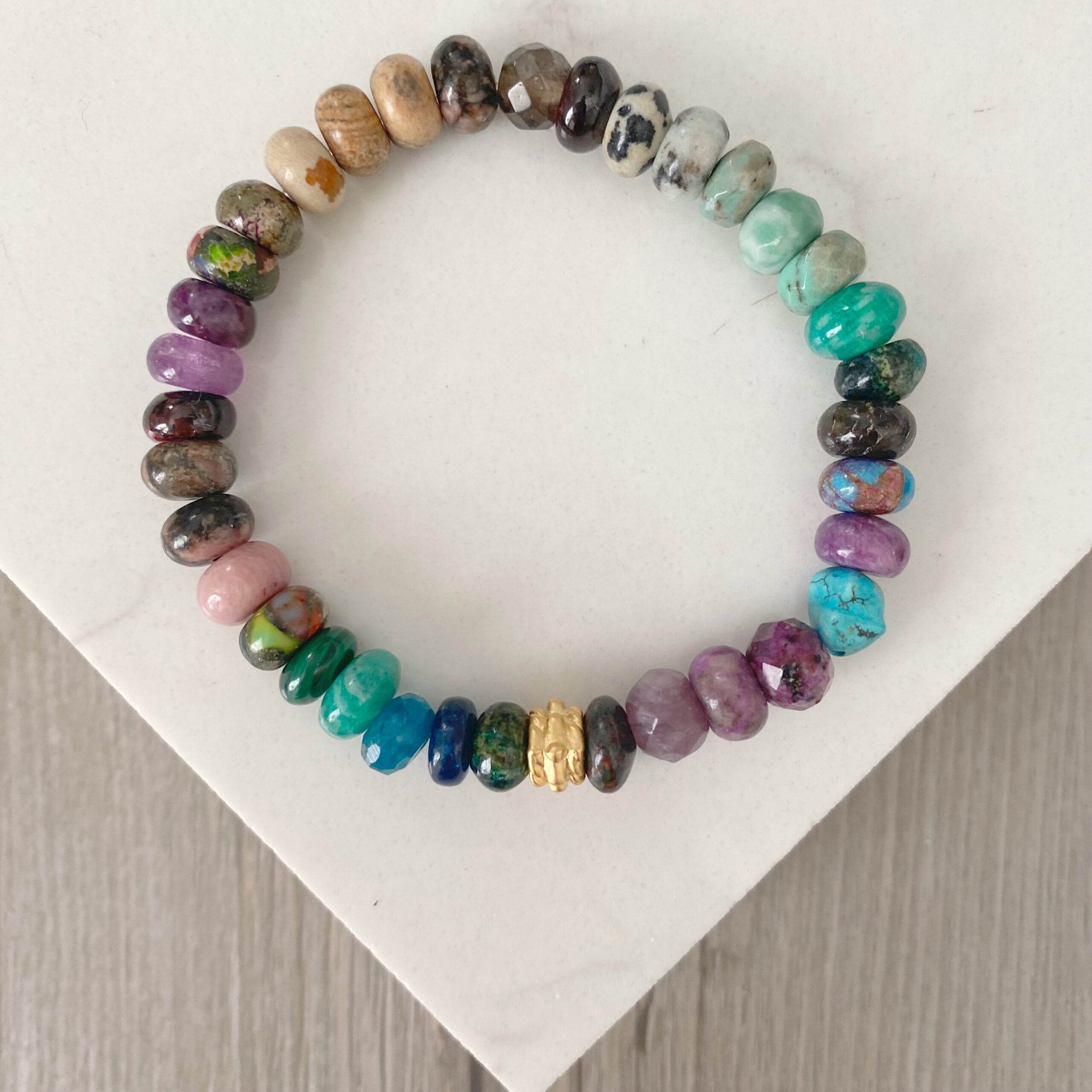 Spice Collection #5 Stretch Gemstone Bracelet – WinterLemon