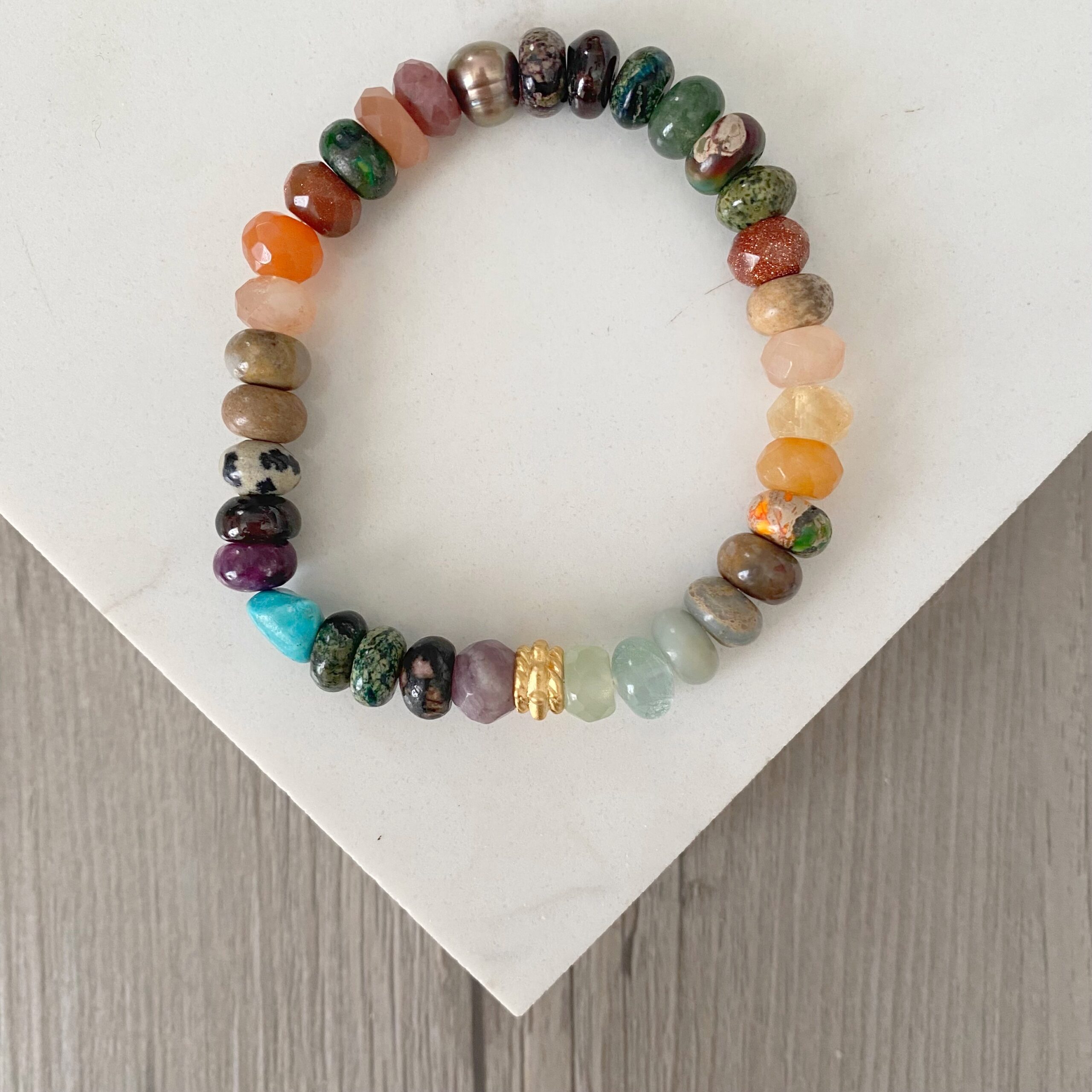 Spice Collection #6 Stretch Gemstone Bracelet – WinterLemon