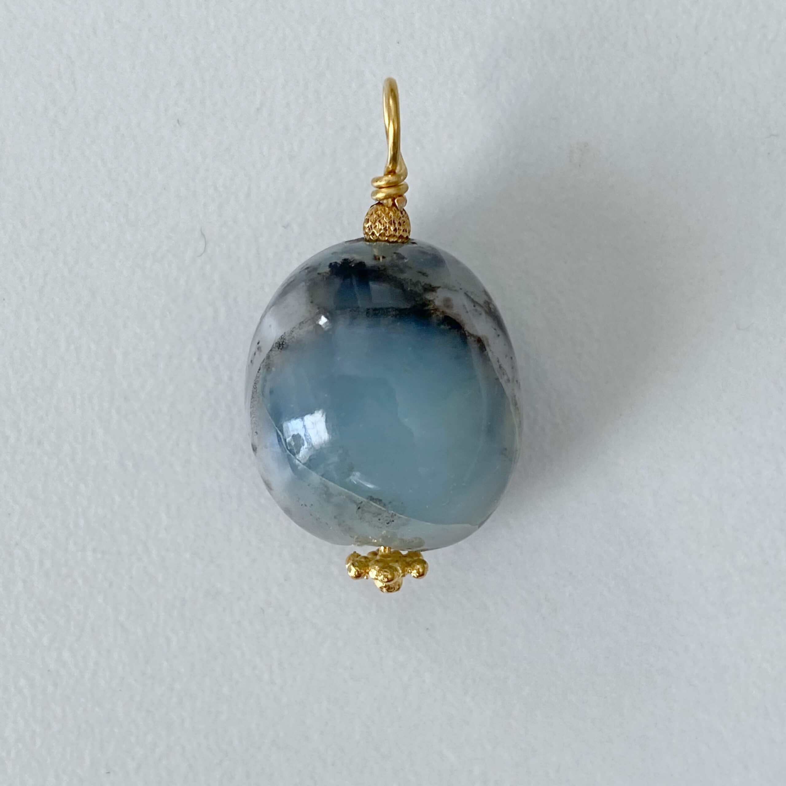 Abelia 18k Gold Peruvian Opal Pendant – WinterLemon