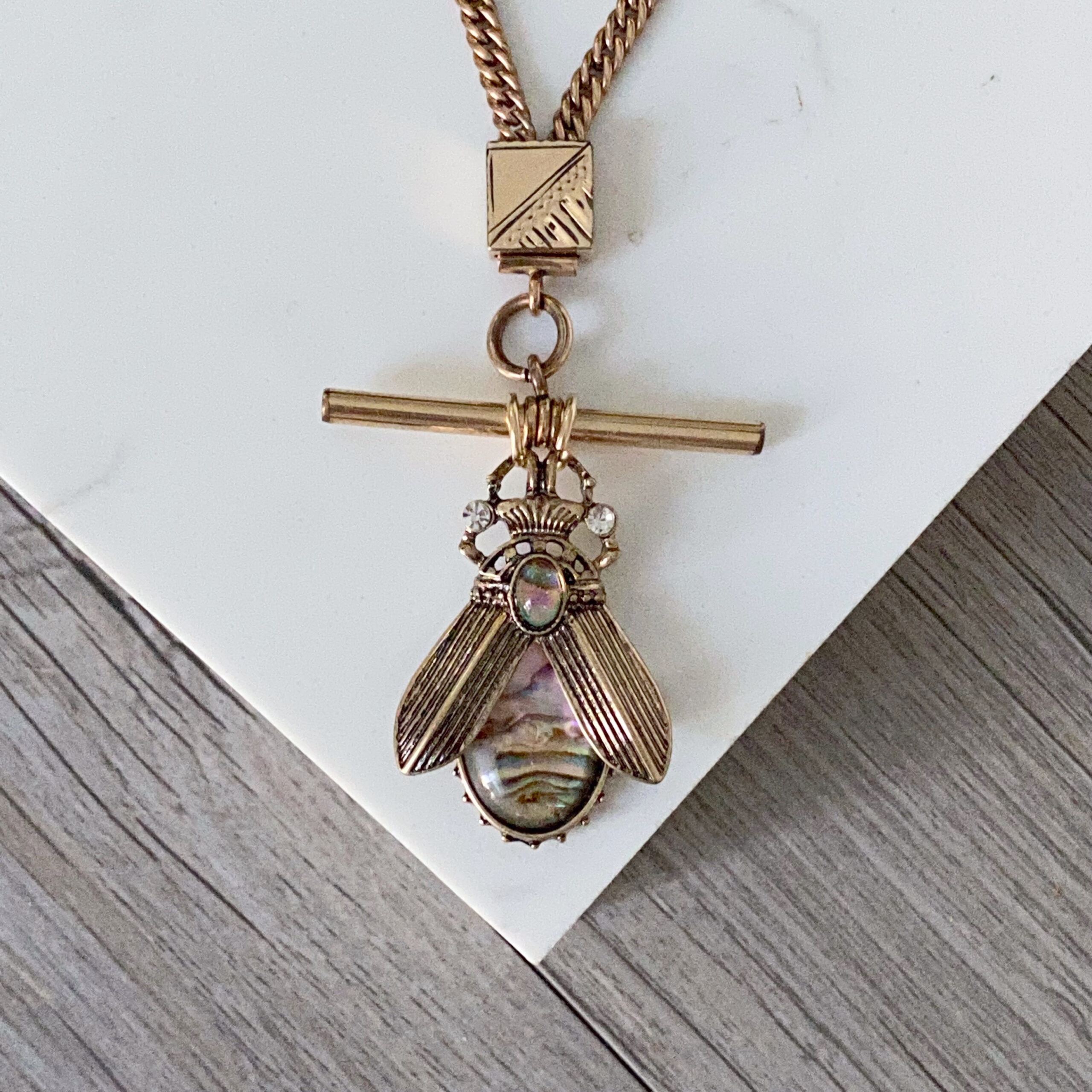 Coraline Talisman Bee Antique Watch Chain Necklace – WinterLemon
